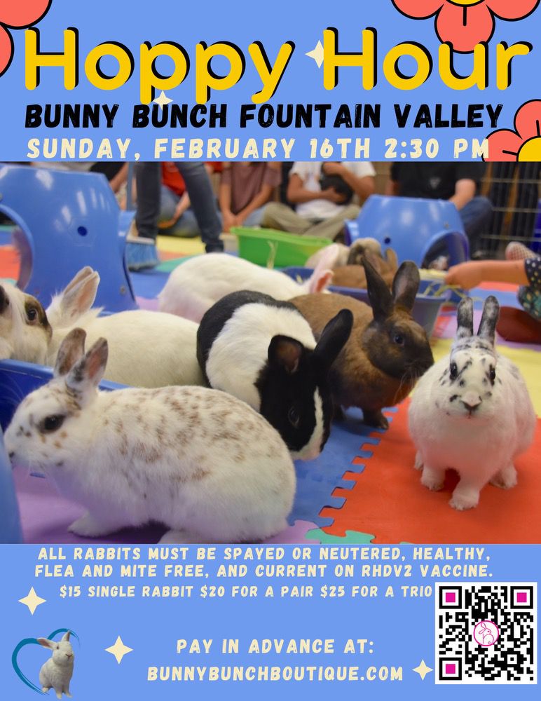 Join us on February 16th for Hoppy Hour! - The Bunny Bunch